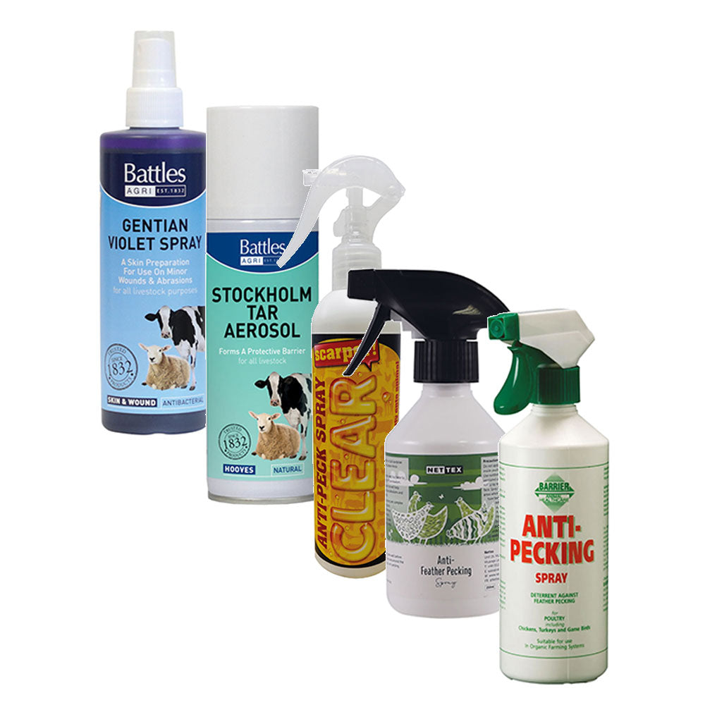 Anti-Feather Pecking Sprays for Poultry