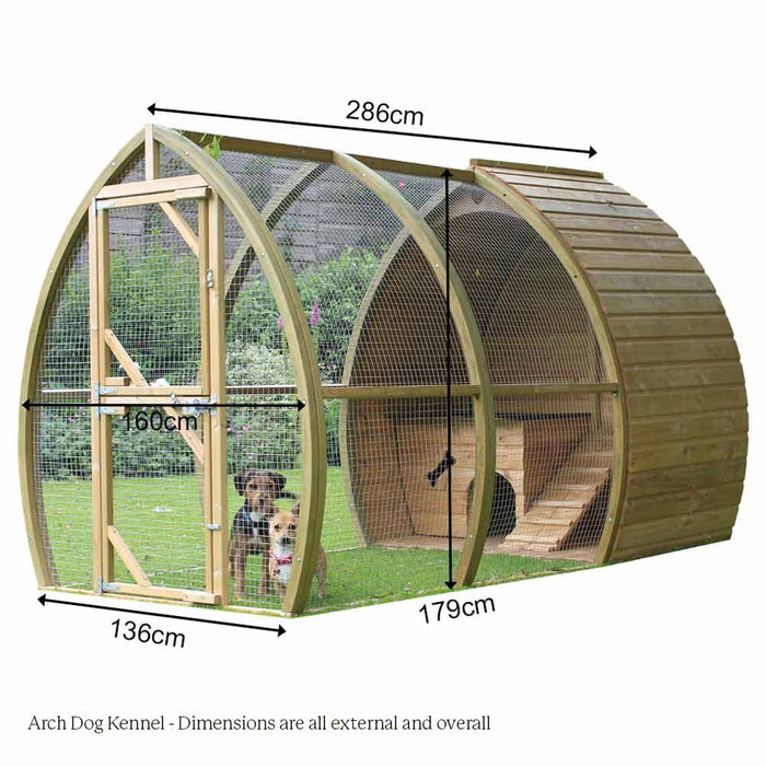 Framebow Arched Dog Kennel | Curved Animal Housing