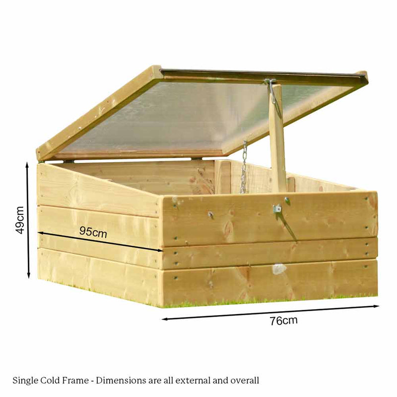 Timber Single Cold Frame | UK Made