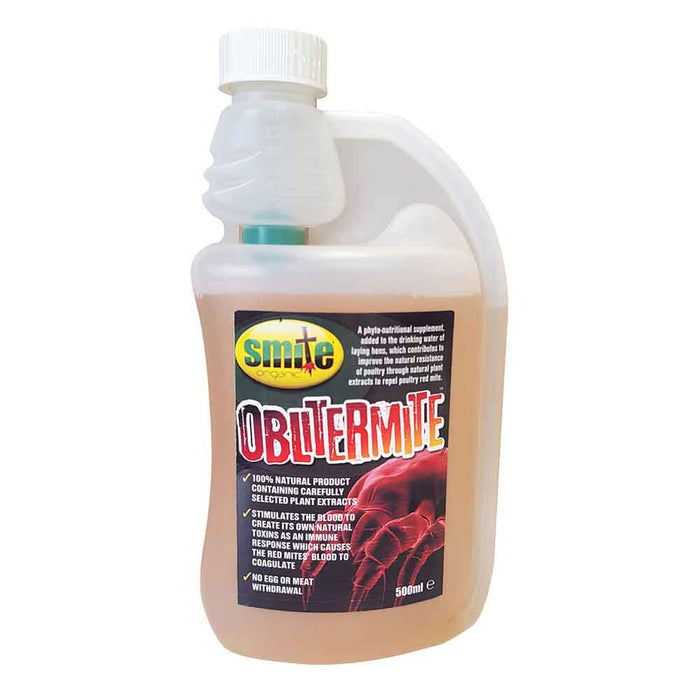 Smite Organic Oblitermite Anti-Mite Supplement for Poultry