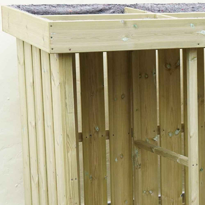 Grow-Top Double Wheelie Bin Store | Living Roof Bin Stores