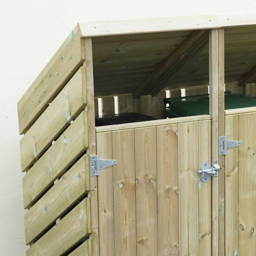 Poppin Triple Wheelie Bin Store | Bin Storage