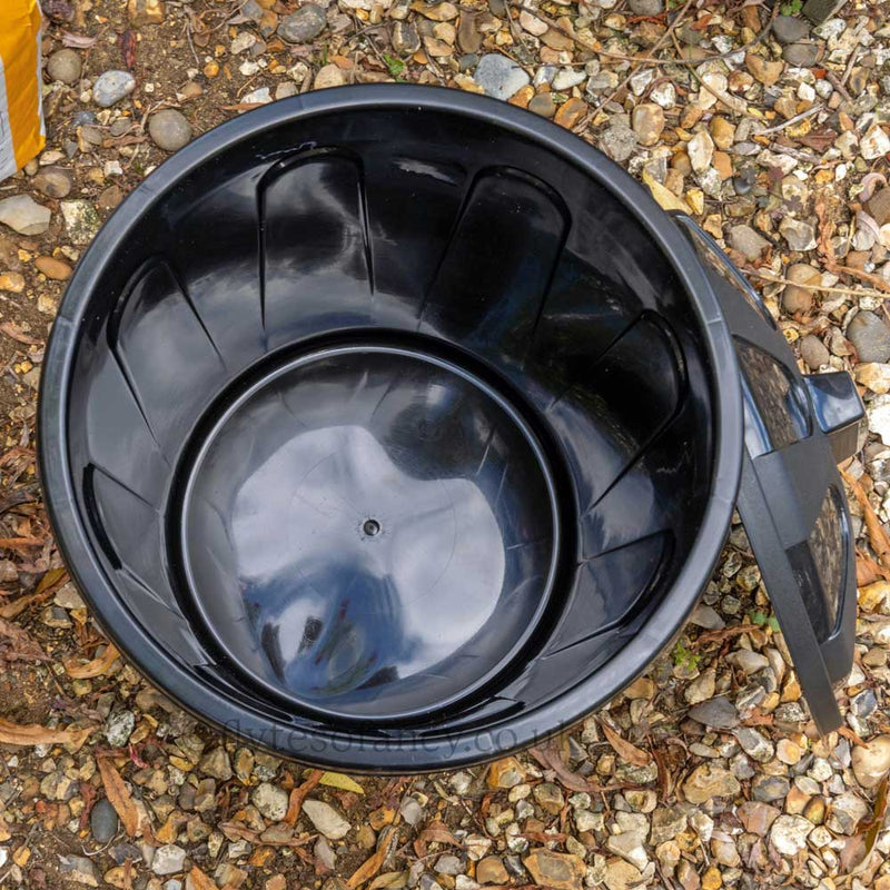 Black Plastic 21L Feed Bin | Poultry & Pet Food Bins