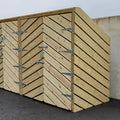 Commercial 1100L Bin Stores with Doors - UK Made Bin Storage