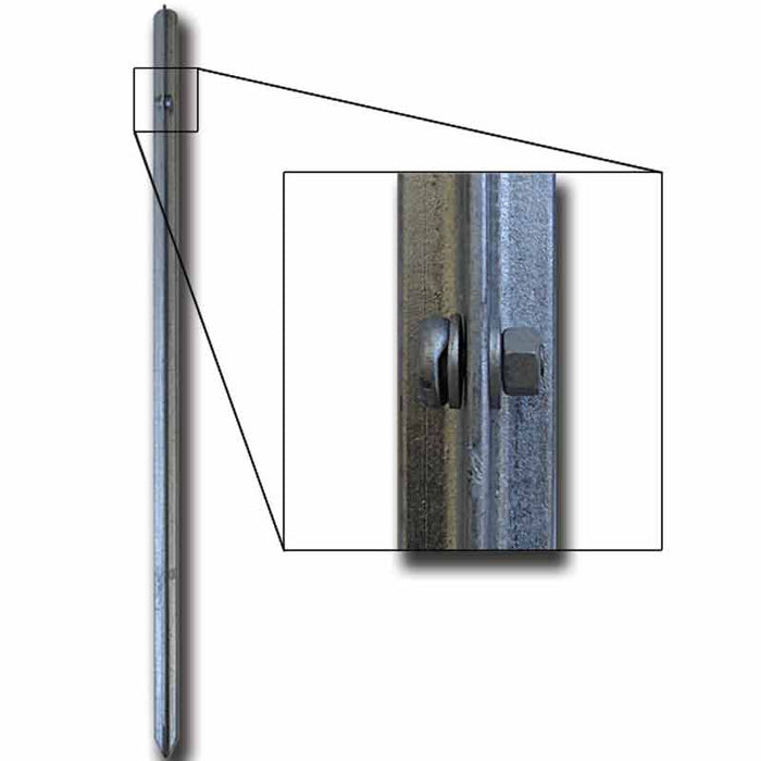 Heavy Duty Galvanised Steel T-Bar Earth Stake | Electric Fencing