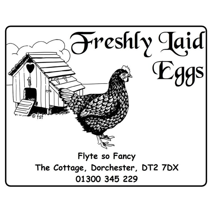 Egg Box Labels - personalised and exclusive to Flyte so Fancy