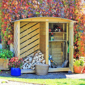 Stronghold Twin Log & Garden Stores | Garden Storage Sheds